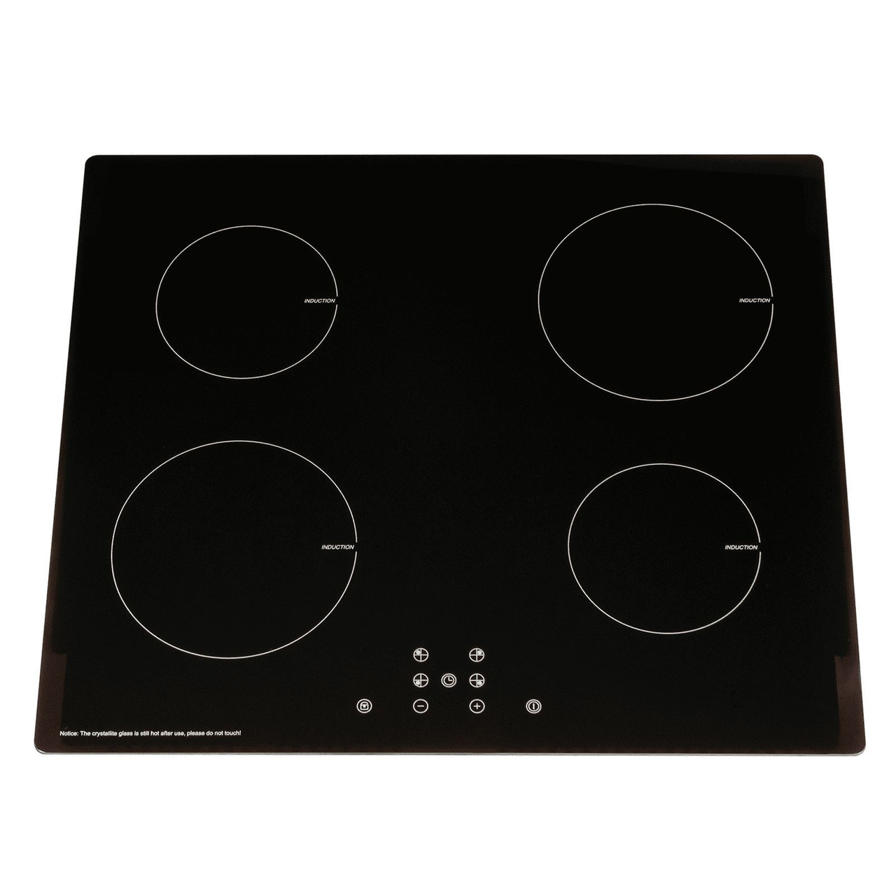 SIA INDH61BL 60cm ECO 13 Amp Plug In 4 Zone Touch Control Induction Hob In Black