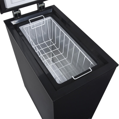 SIA CHF60B 36cm Freestanding Slimline Compact Black Chest Freezer