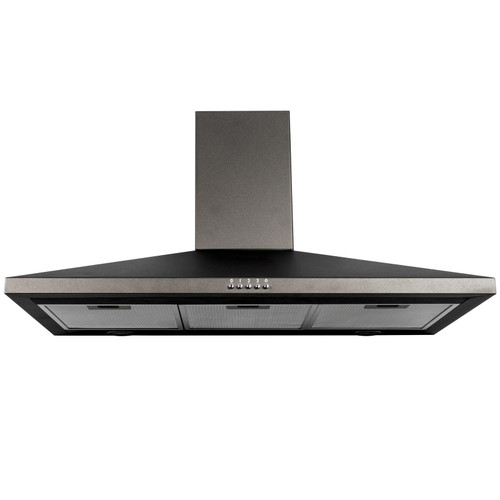 SIA CHL100BL 100cm Pyramid Chimney Cooker Hood Kitchen Extractor Fan In ...