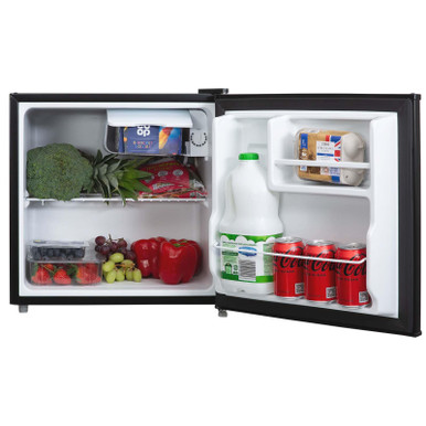 Black Mini Fridge With Ice Box, 43L Tabletop Drink Cooler / Chiller ...
