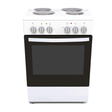 60cm White Electric Cooker With 4 Zone Plate Hob - ESXB60W