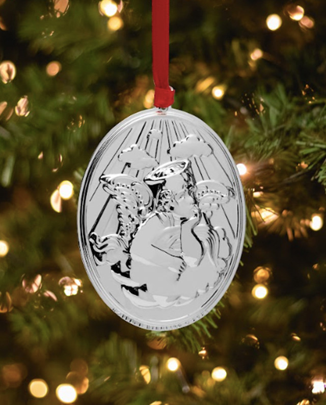 Wallace 2025 Grand Baroque Angel Ornament 25th Edition - Sterling Silver