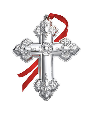 Wallace 2025 Grand Baroque Cross Ornament 30th Edition - Sterling Silver