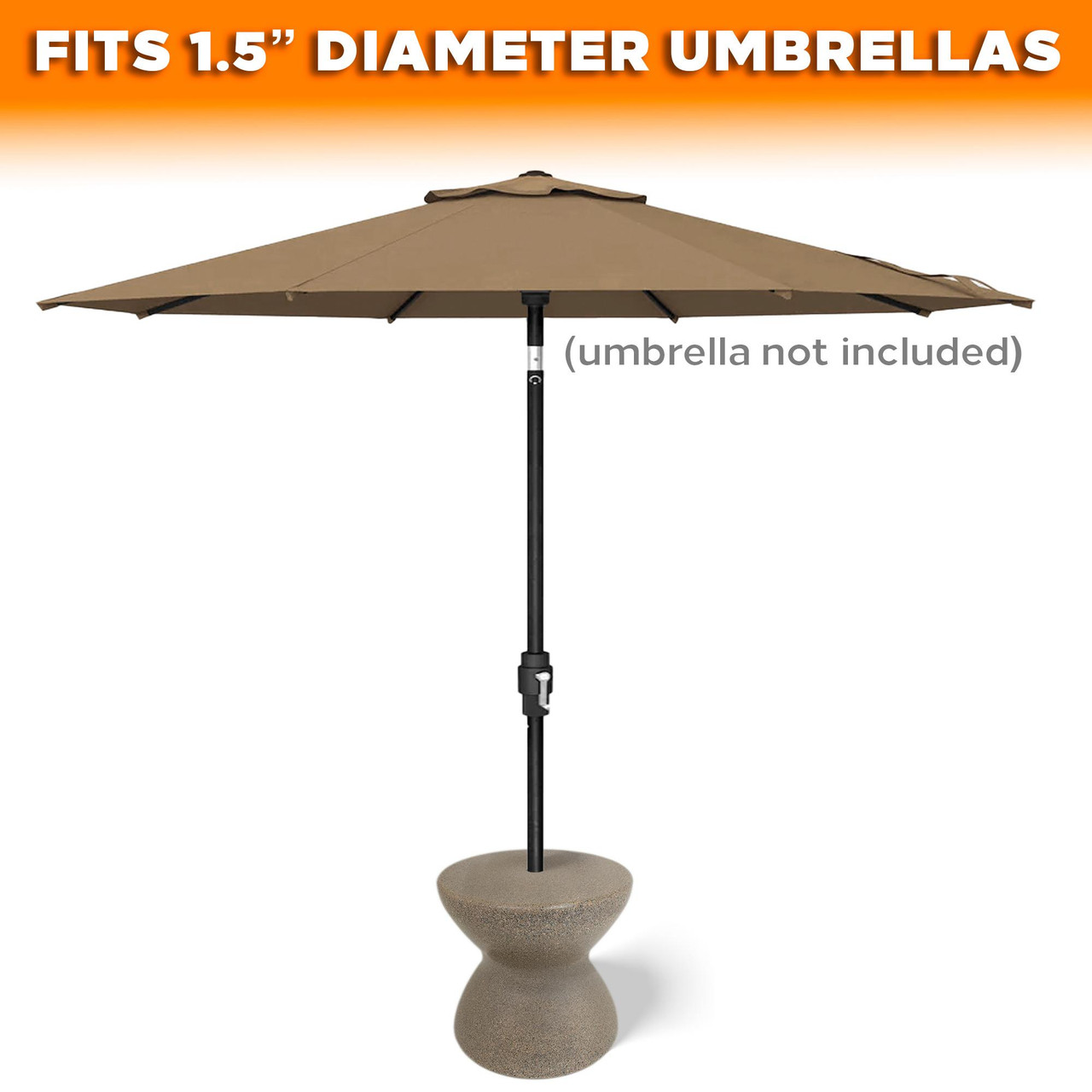 ShadeTable Water-Filled Pool, Patio and Dock Umbrella Base and Side ...