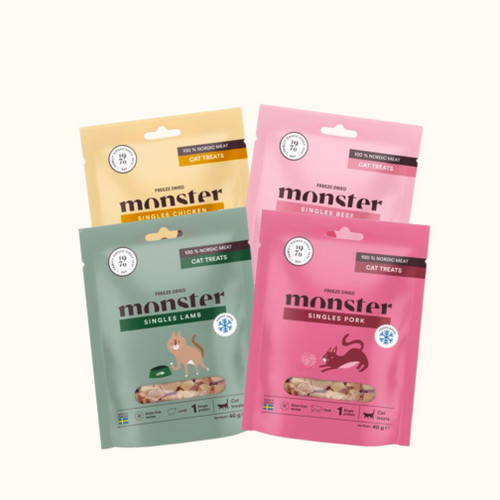 Prova alla Monster Freeze Dried Treats Katt för 199 kr - FirstVet