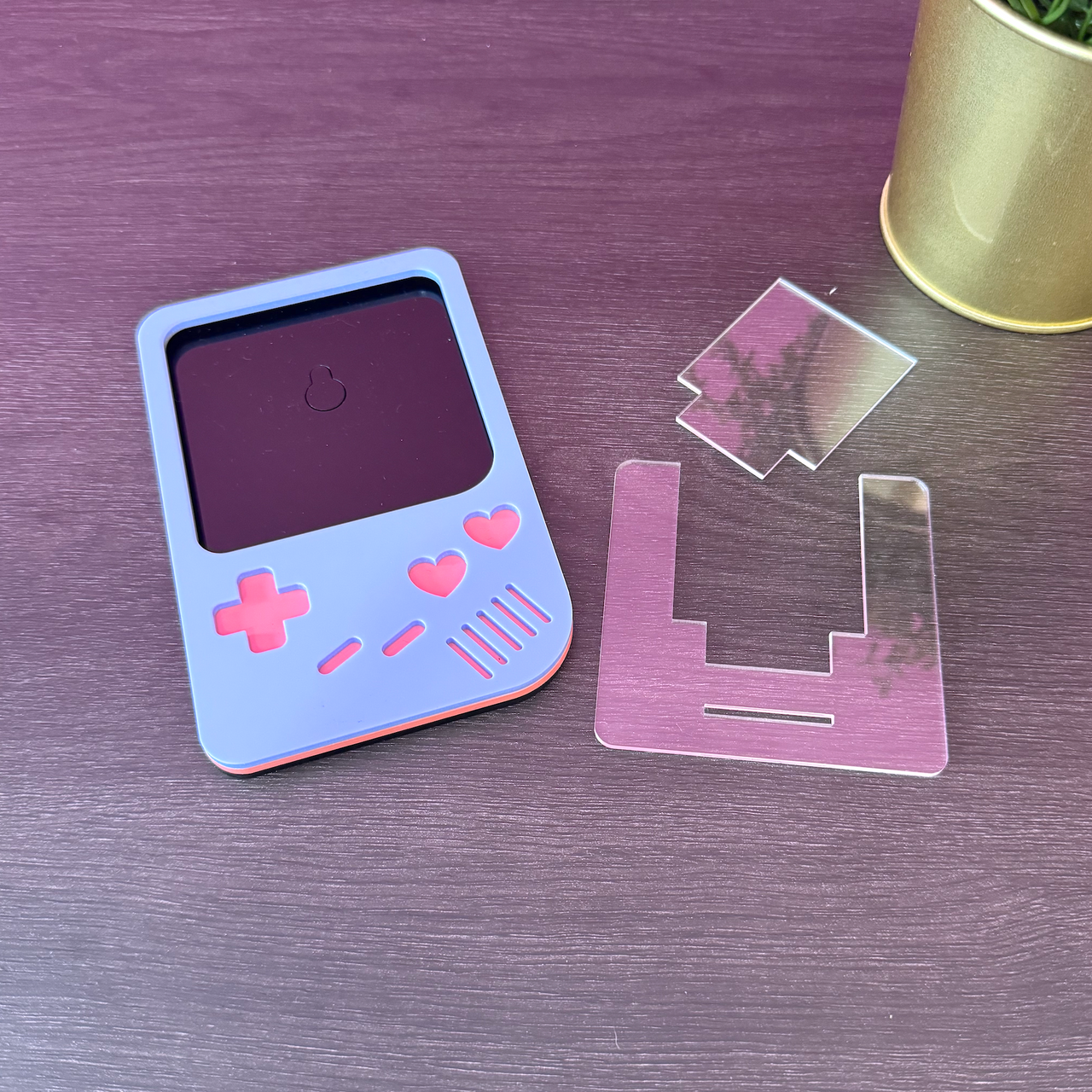 Gameboy Swappable Acrylic Frame - Compatible with 32x32 Inserts