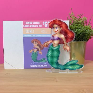 Disney - Ariel - Cross Stitch Acrylic Display Stand Kit