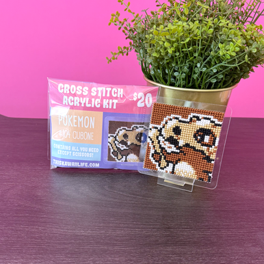 #104 Cubone - 32x32 Gen 2 Style Cross Stitch Acrylic Insert Kit