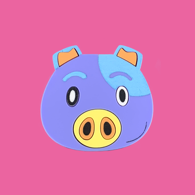 Hugh Animal Crossing Brooch