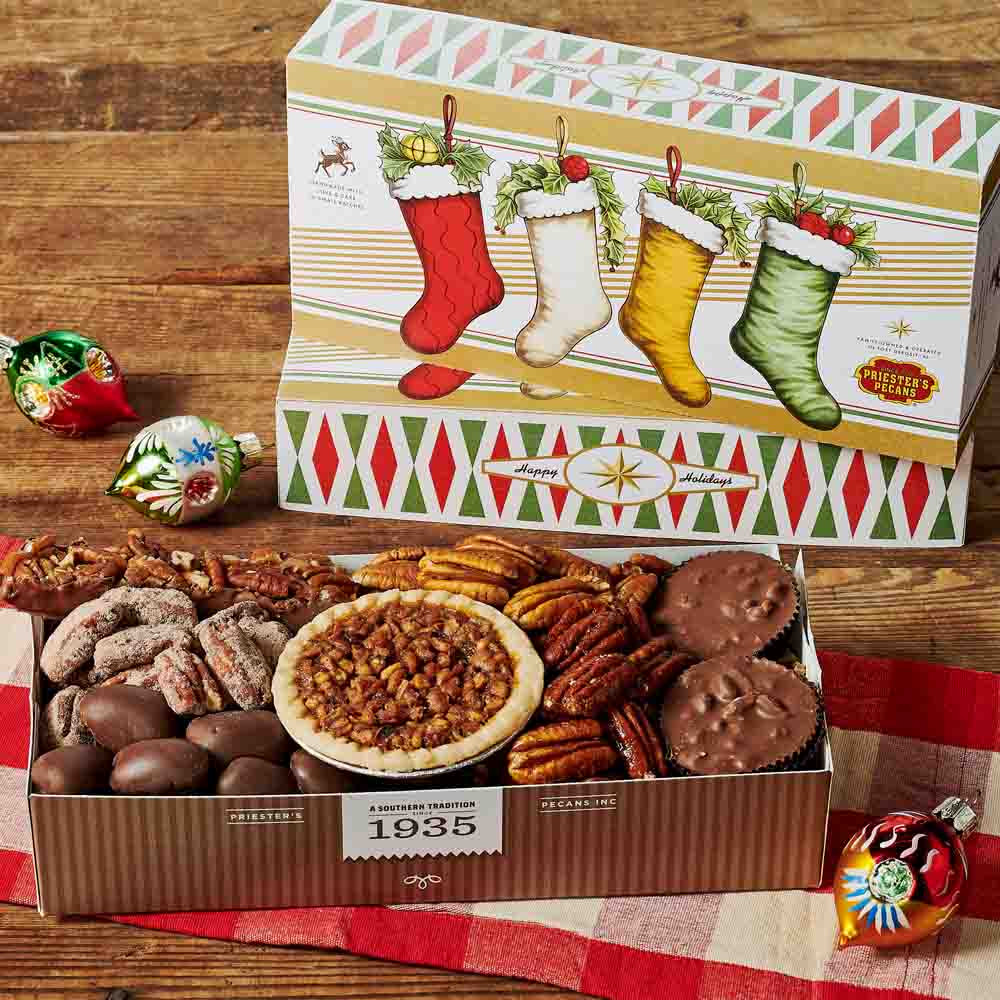 Classic Christmas Stocking Stuffer Gift Box | Holiday Pecan Treats ...