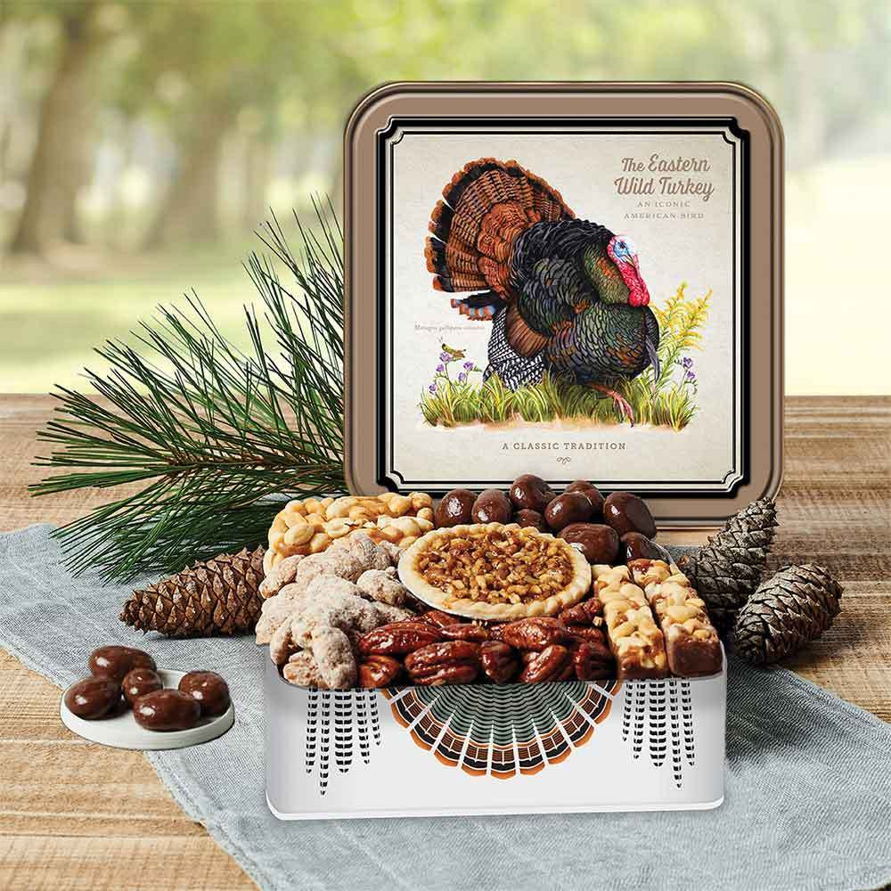 Wild Turkey Nut Gift Tin | Gifts | Priester's Pecans