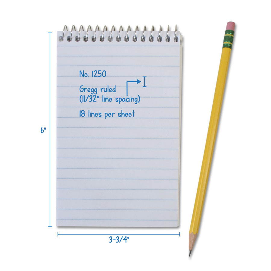 Pocket Sized Police Notebook #1250 3.75" X 6" - 1 Dozen