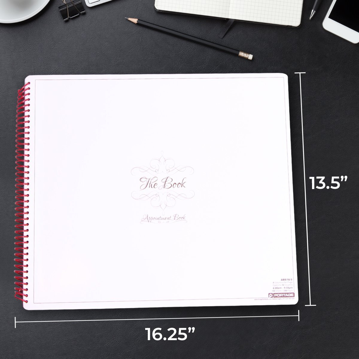 8 Column Appointment Book - 200 Pages | Portage Notebooks