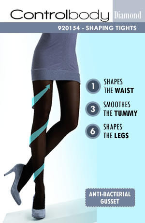 140 Denier Sheer Microfiber Shaping Tights - Jean Lesley