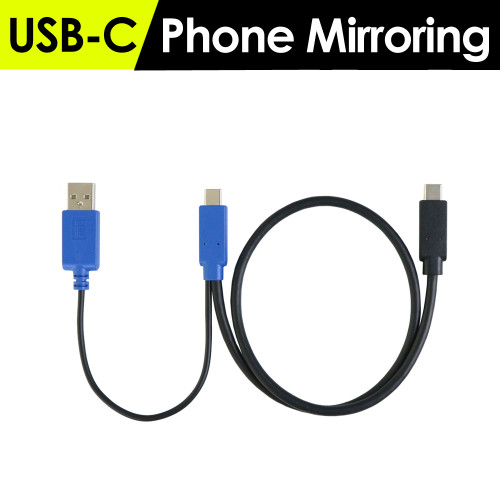 USB Type-C Video and Independent Power Y-Cable (0.5m) for 1306H