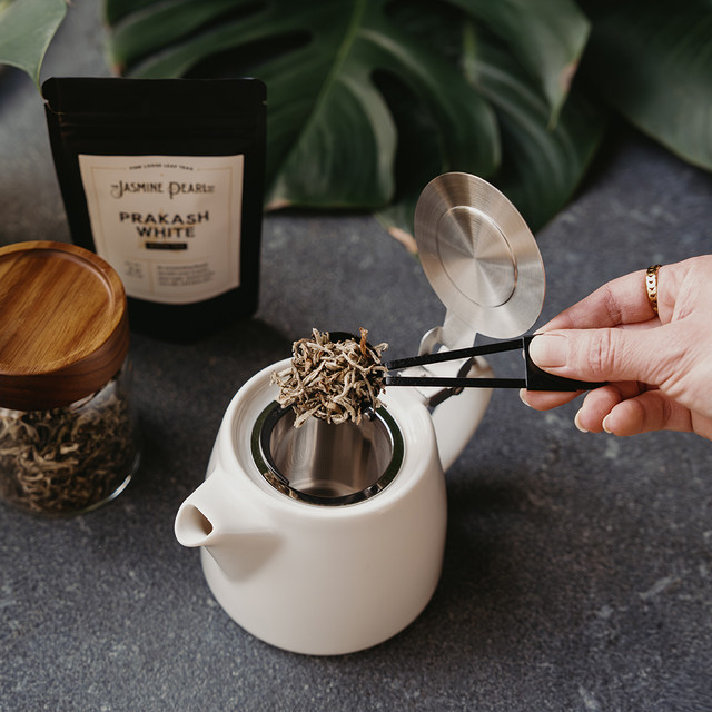 Stump Teapot - WHITE - Jasmine Pearl Tea Company