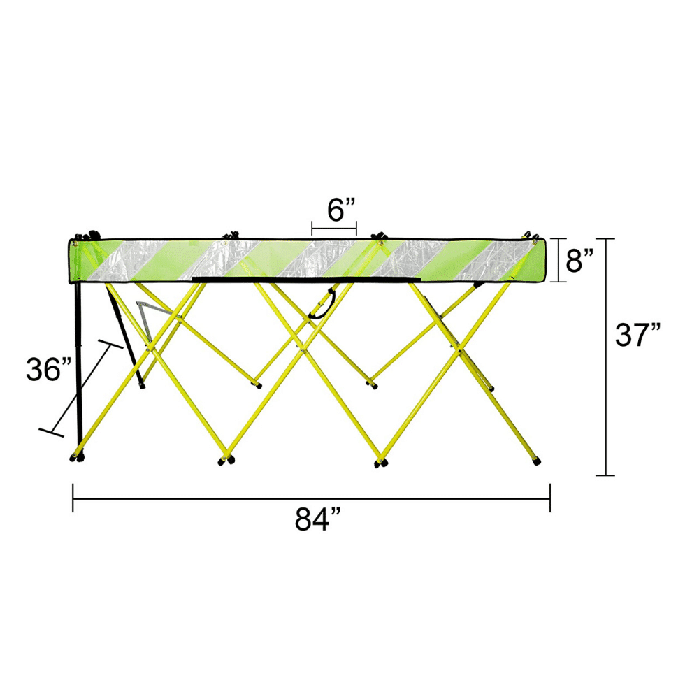 84” Flex-Safe® Barricade – Portable Folding Safety Barrier for Traffic,