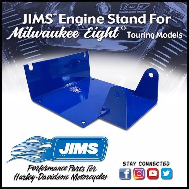 JIMS USA - New Engine Stand for Harley-Davidson Milwaukee Eight Touring ...