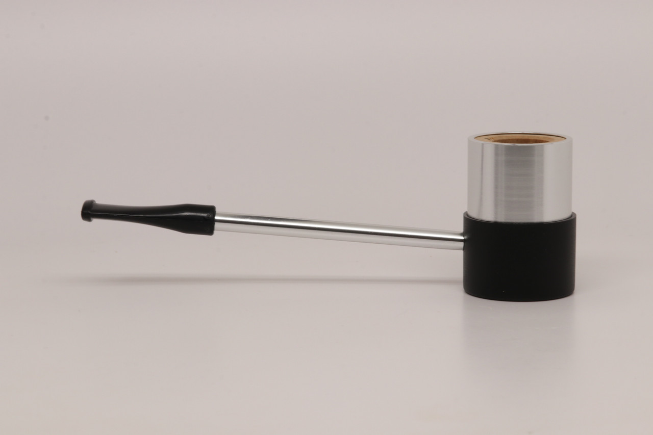 Nording Compass Silver Matte Briar Smoking Pipe