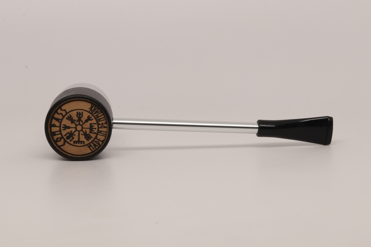 Nording Compass Silver Matte Briar Smoking Pipe