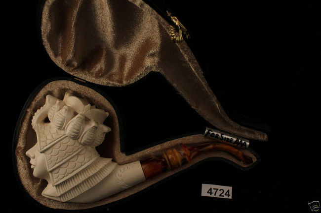 Cleopatra Block Meerschaum Pipe from MeerschaumMarket