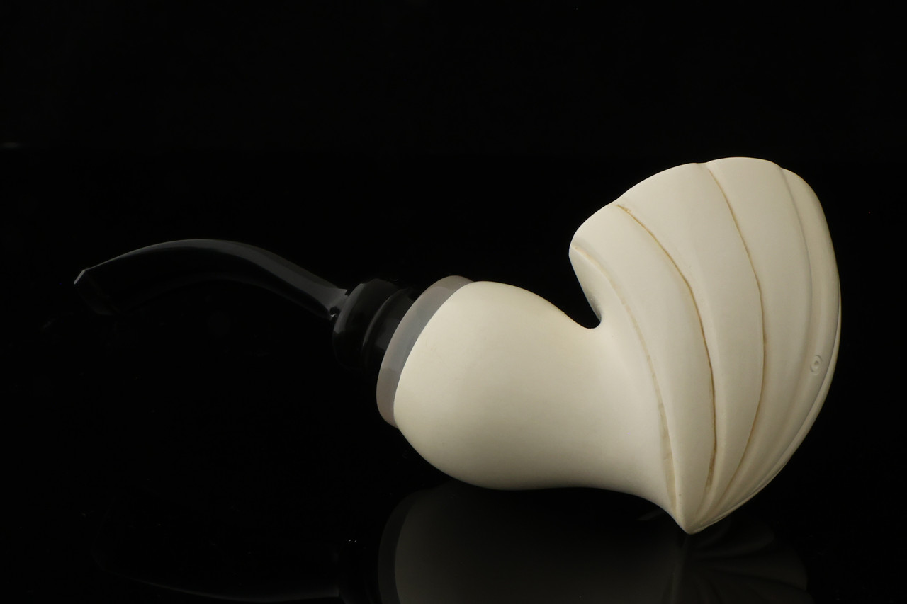 srv Premium RC Freehand Reverse Calabash Meerschaum Pipe