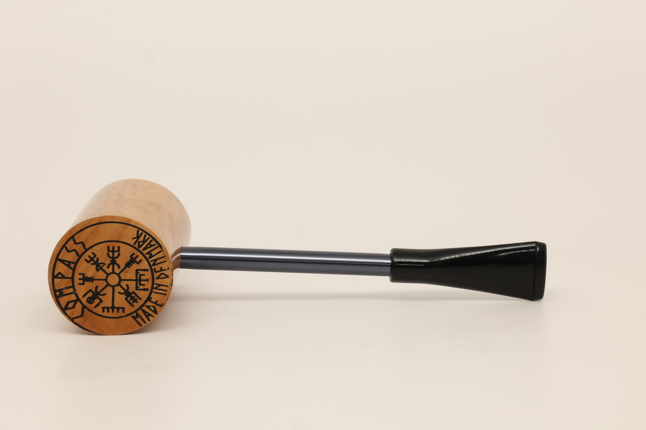 Nording Compass Natural Dual Stem Briar Smoking Pipe