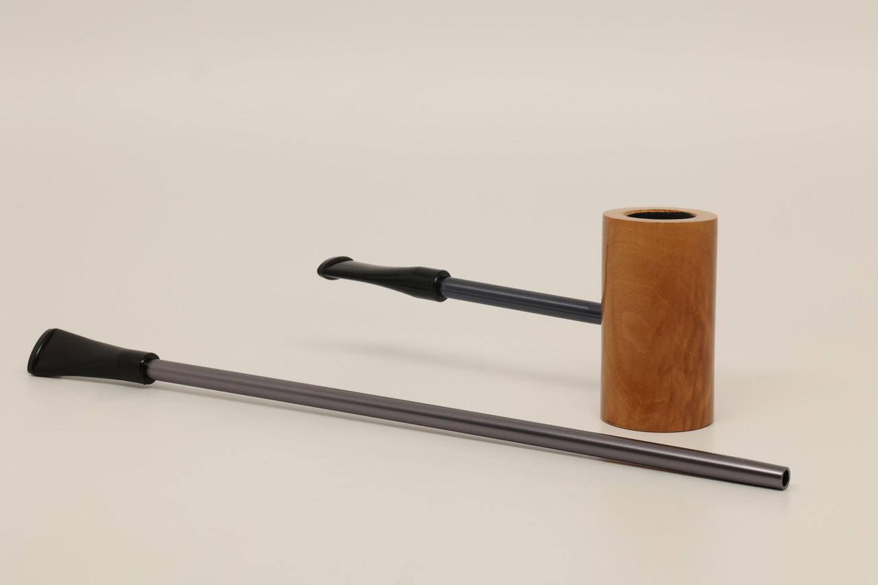 Nording Compass Natural Dual Stem Briar Smoking Pipe