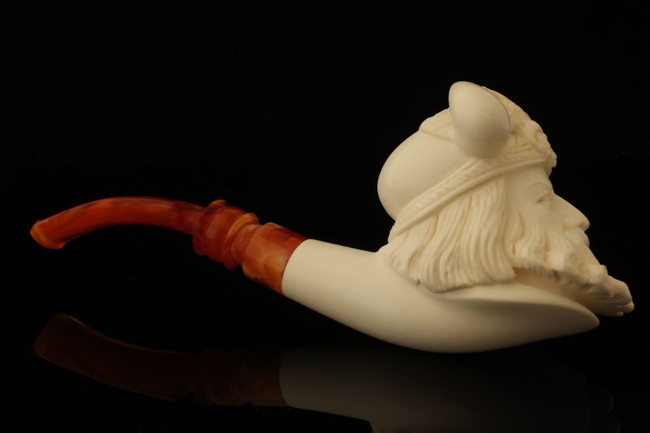 Viking Block Meerschaum Pipe with fitted case M1649
