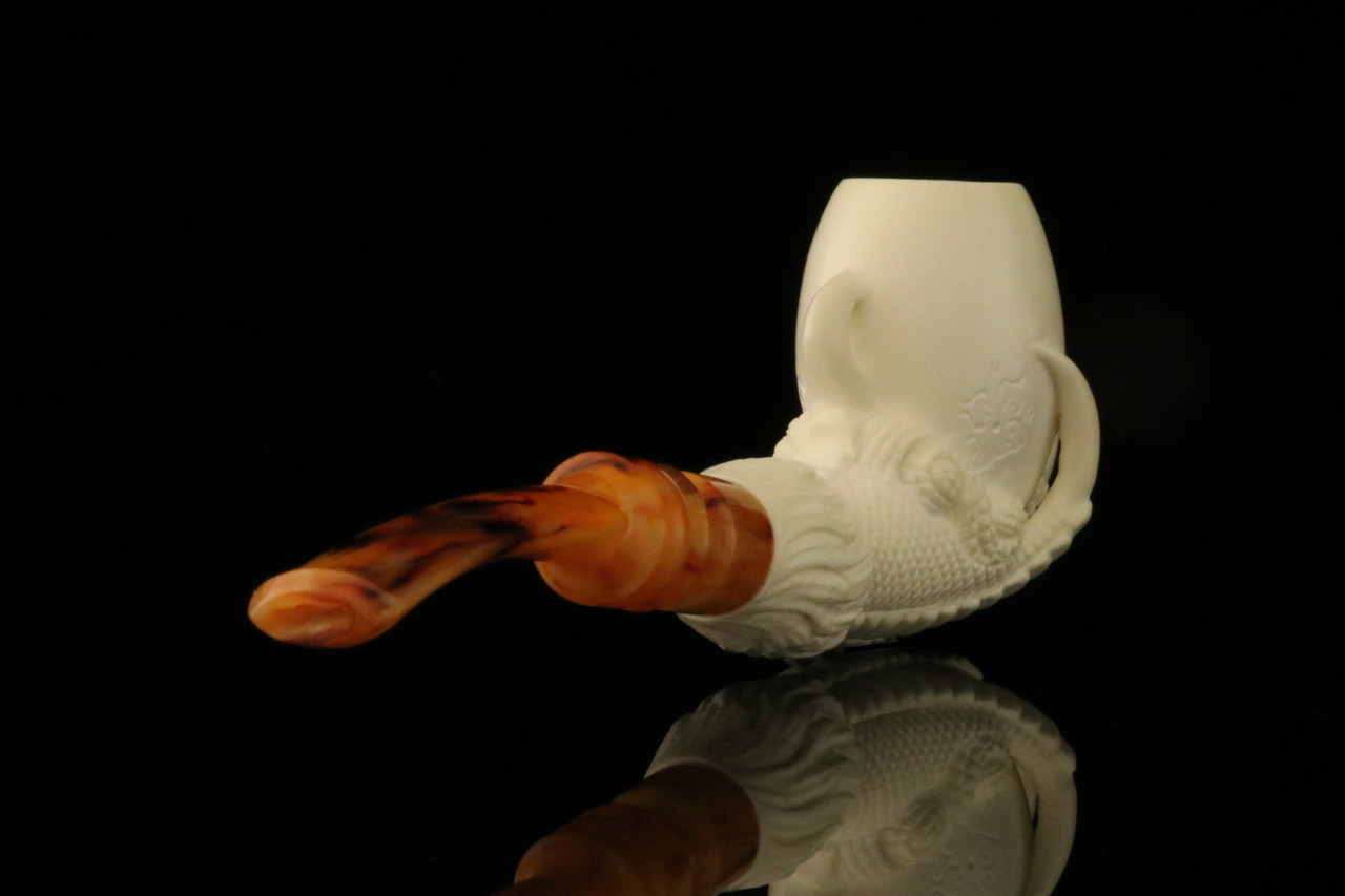 srv - Eagle's Claw Block Meerschaum Pipe with fitted case