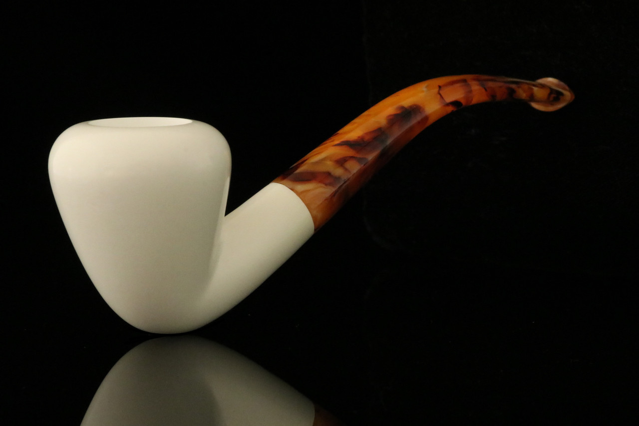 srv Acorn Block Meerschaum Pipe with fitted case M3006