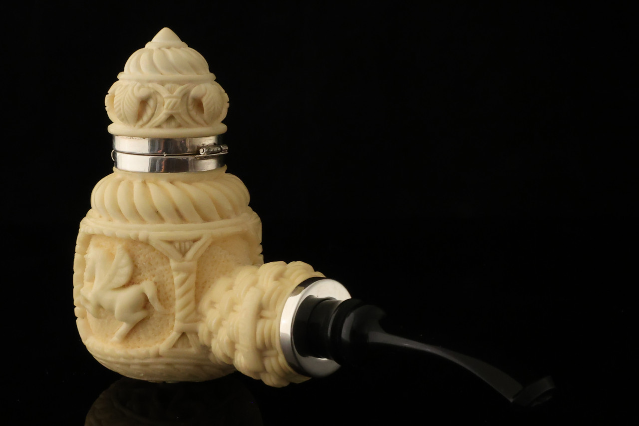 srv Premium Pegacorn Reverse Calabash Meerschaum Pipe