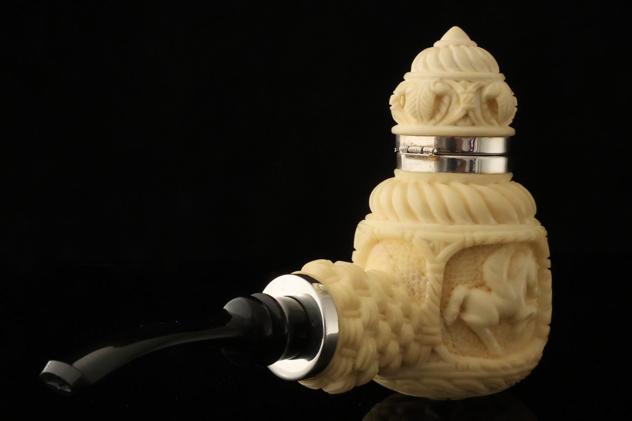 srv Premium Pegacorn Reverse Calabash Meerschaum Pipe