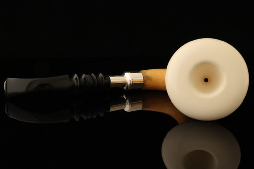 srv Premium - Natural Gourd Calabash Meerschaum Pipe with case