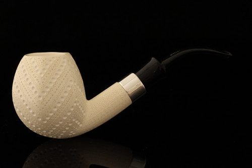 IMP Meerschaum Pipe - Yildiz - Hand Carved 9 mm Filter Pipe with case
