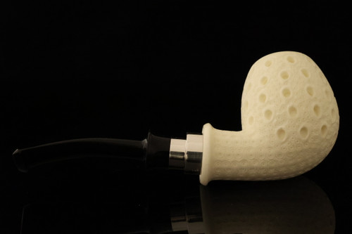 IMP Meerschaum Pipe - Sumela - Hand Carved 9 mm Filter Pipe with case