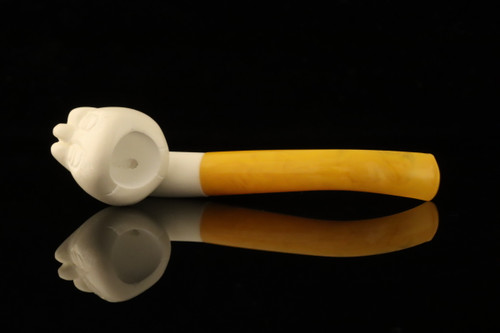 Baby Bird Block Meerschaum Pipe with pouch
