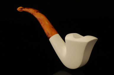 Freehand Block Meerschaum Pipe with fitted case 14356