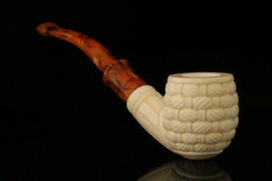 Autograph Series Basket Weave Block Meerschaum Pipe