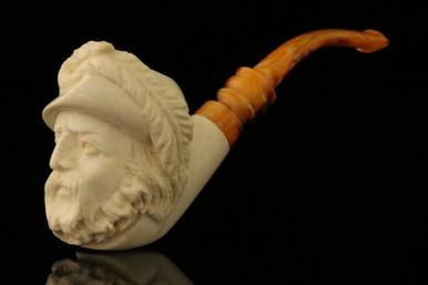 Cavalier Block Meerschaum Pipe with fitted case M1752