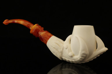 srv - Eagle's Claw Block Meerschaum Pipe with fitted case