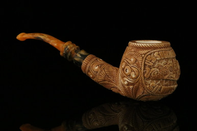 srv - US Marine Force Silent Service Block Meerschaum Pipe
