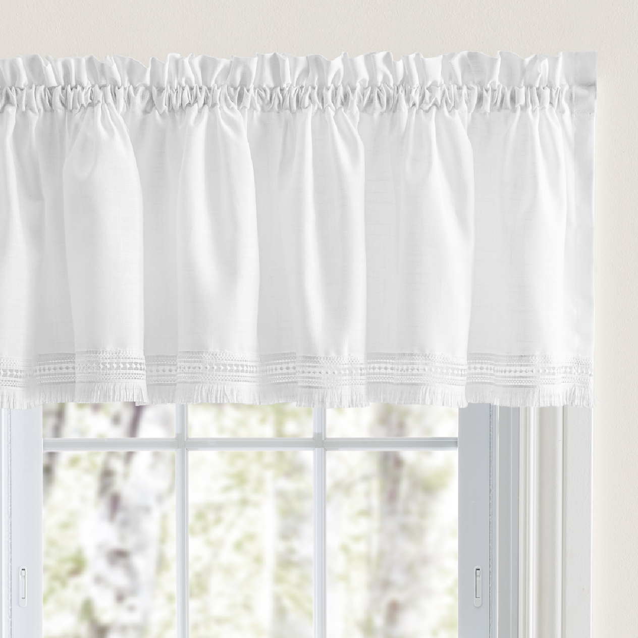 BRUSH FRINGE - TAILORED VALANCE