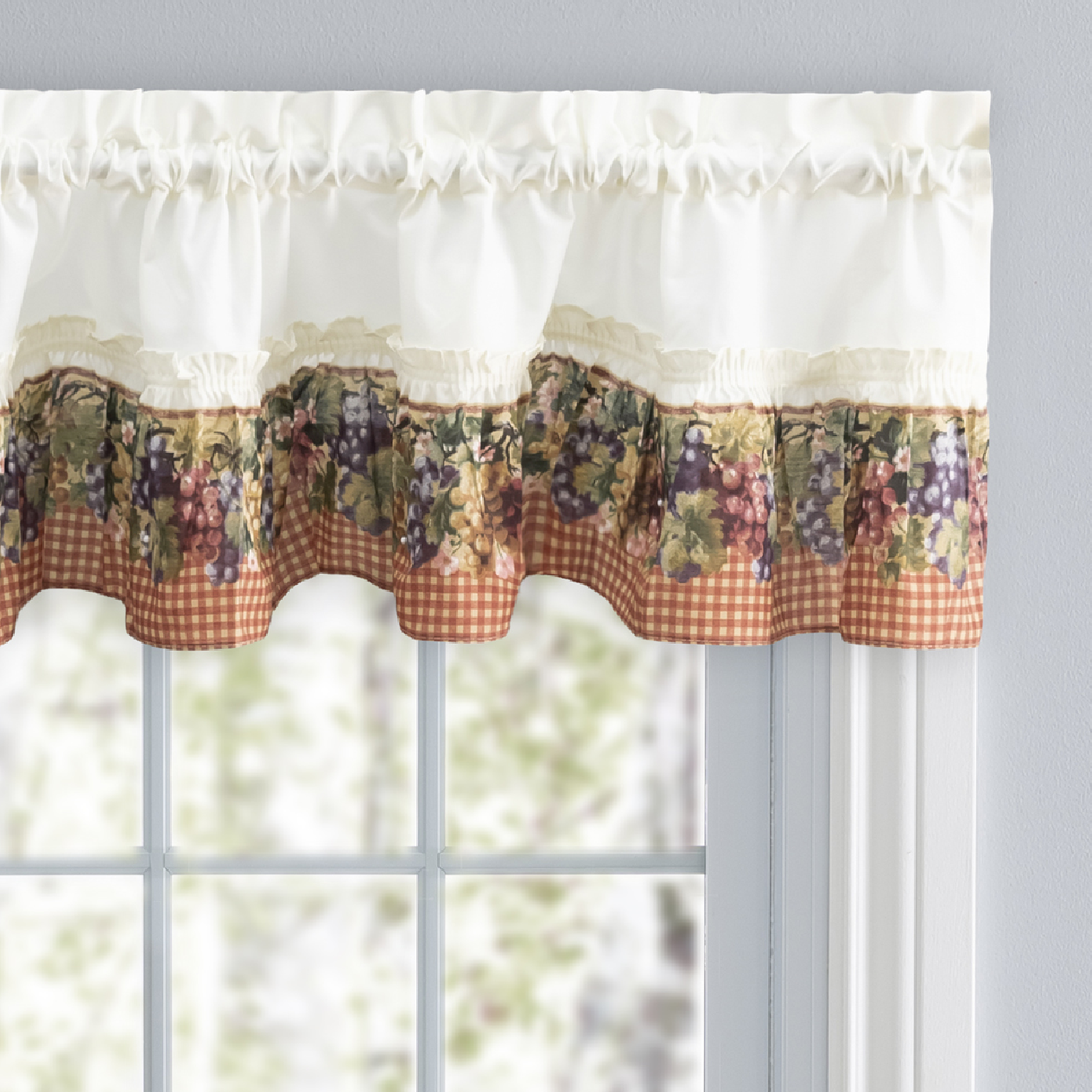COUNTRY FLORAL - RUFFLED VALANCE