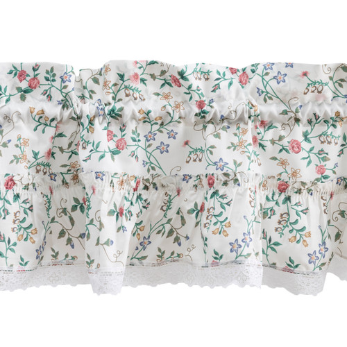 COUNTRY FLORAL - RUFFLED VALANCE
