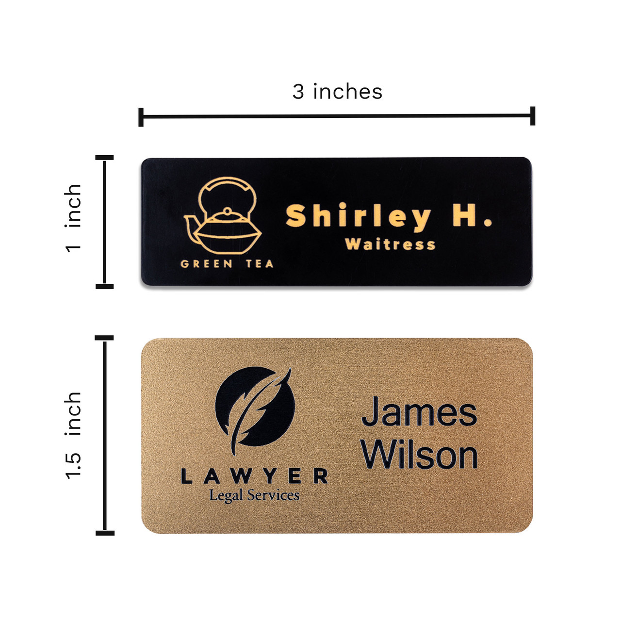 Engraved Plastic Name Badge