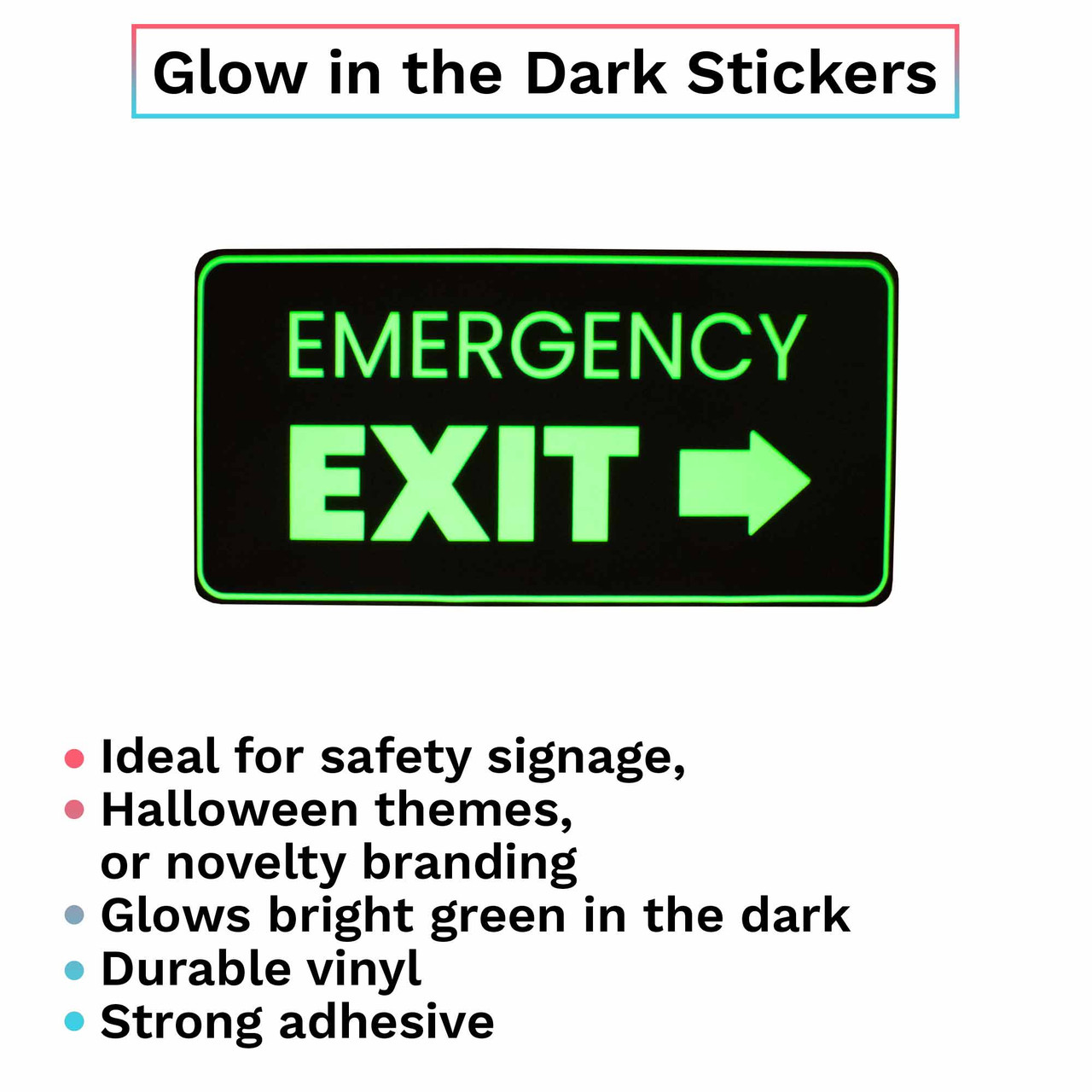 Glow in the Dark Stickers | Custom Luminescent Vinyl Decals