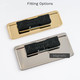 Executive Brushed Metal Name Badges | No Minimum Order