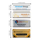 Executive Brushed Metal Name Badges | No Minimum Order