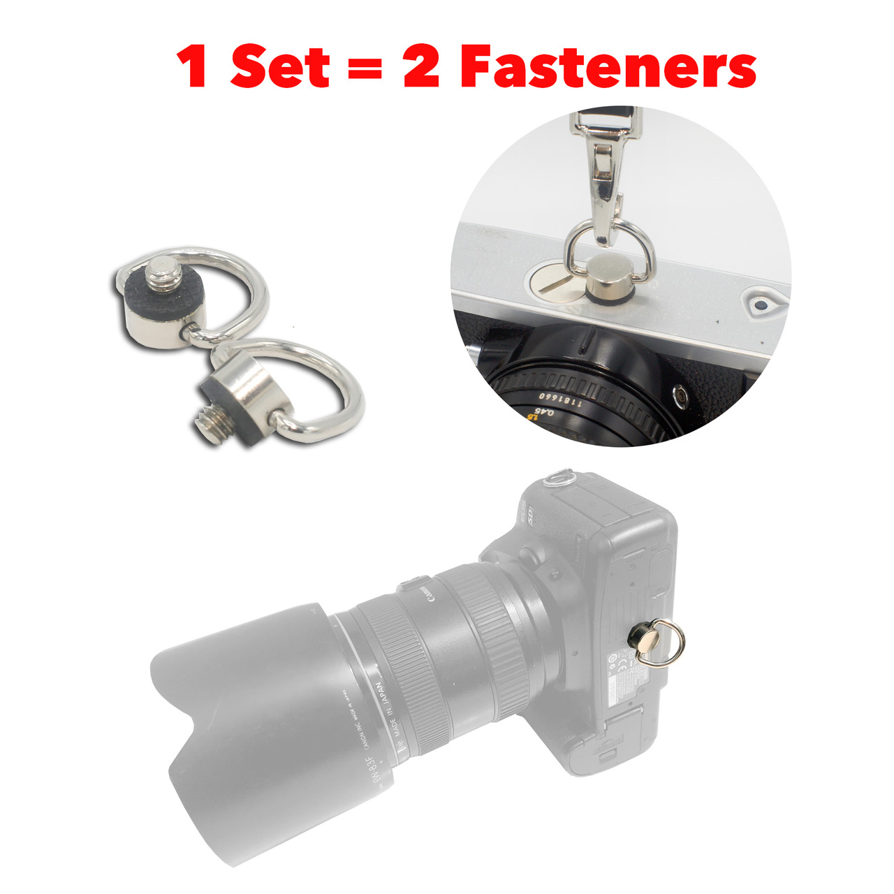 2 Quick Release Camera Fixing Screw with Standard 1/4-20 Thread for ...